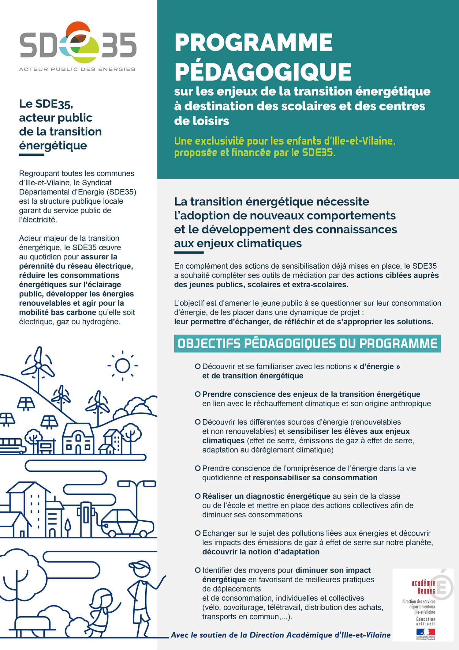 Le programme pédagogique du SDE35 fait sa rentrée ! | SDE35